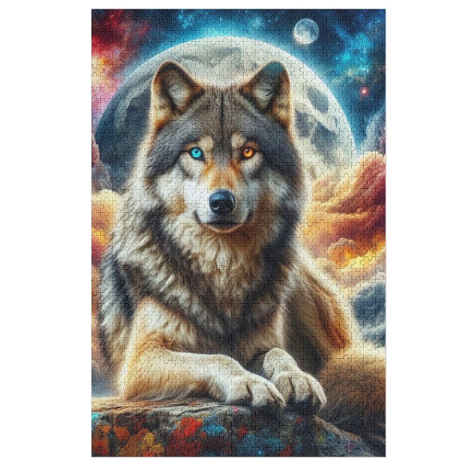Space Wolf by Morrigan Jigsaw Puzzles – Artifey Studio